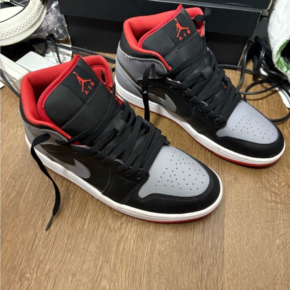 Jordan | Shoes | Jordan Mens Sneakers In Black Red And Gray Tones ...